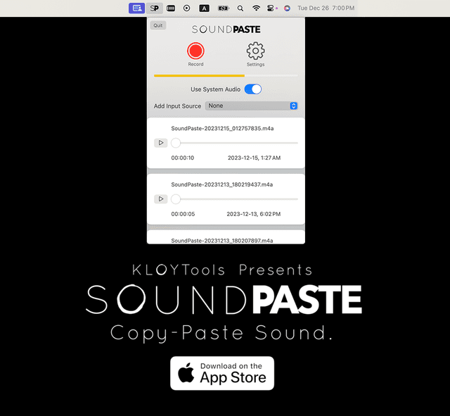 SoundPaste | Copy-Paste Sound